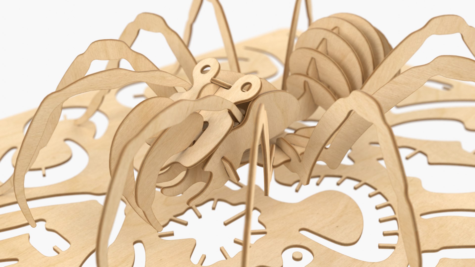 3D Spider Laser Cut Animated Model - TurboSquid 2005372
