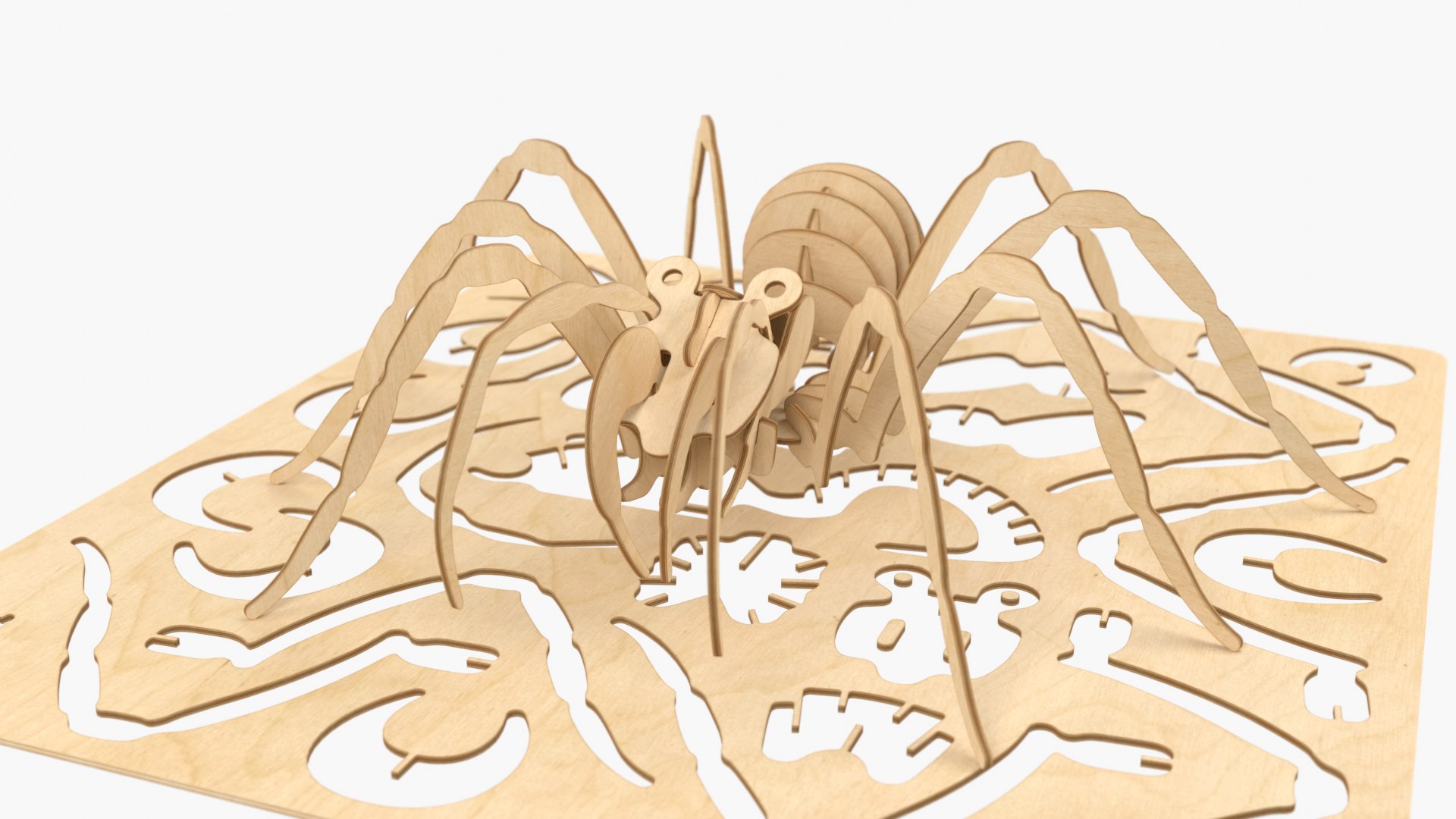 3D Spider Laser Cut Animated Model - TurboSquid 2005372