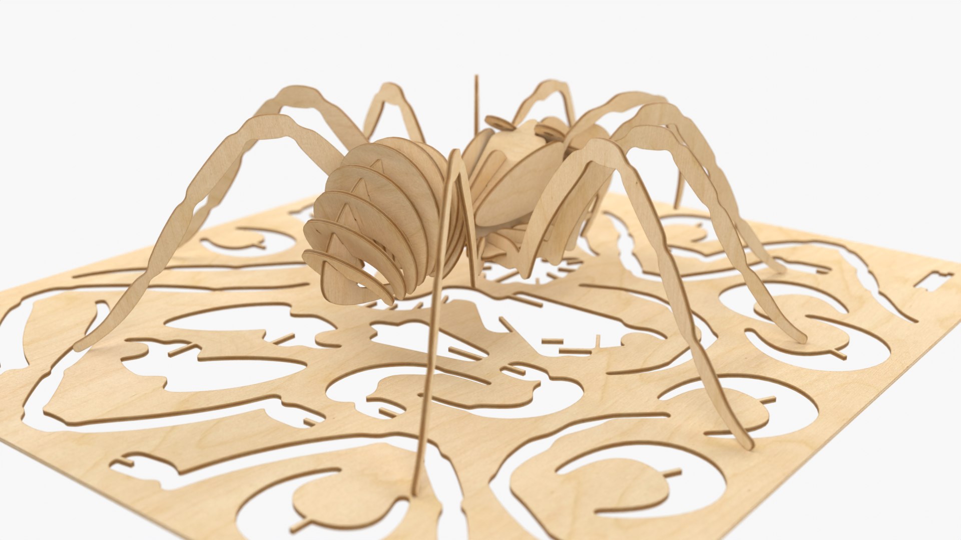 3D Spider Laser Cut Animated Model - TurboSquid 2005372