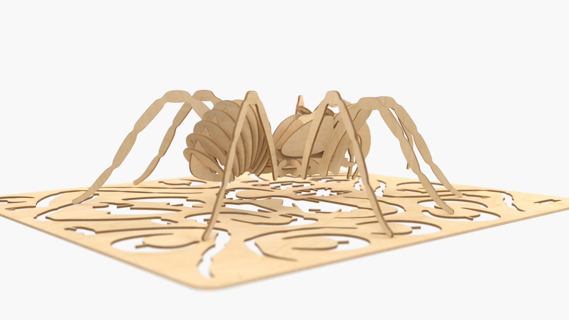 3D Spider Laser Cut Animated Model - TurboSquid 2005372