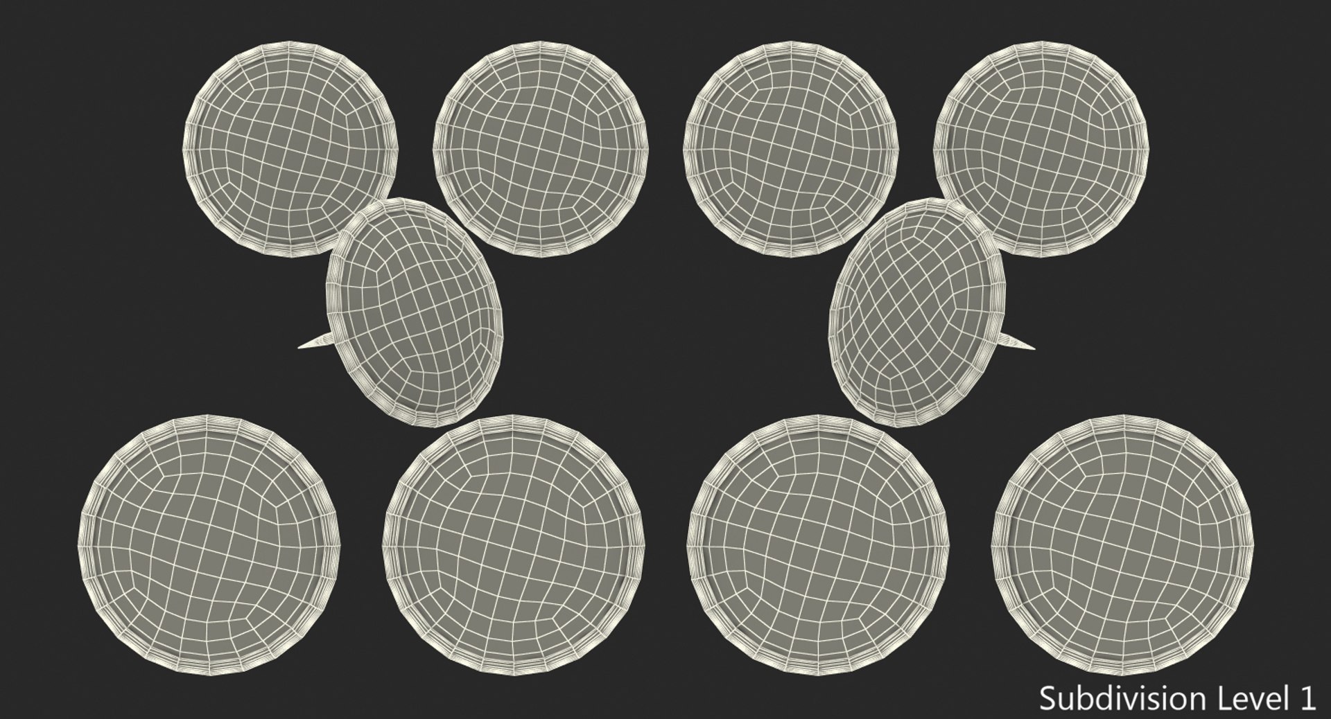 3D Smiley Face Push Pins Model - TurboSquid 1425558