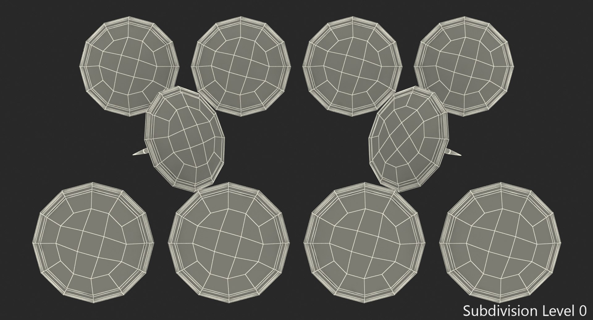 3D Smiley Face Push Pins Model - TurboSquid 1425558