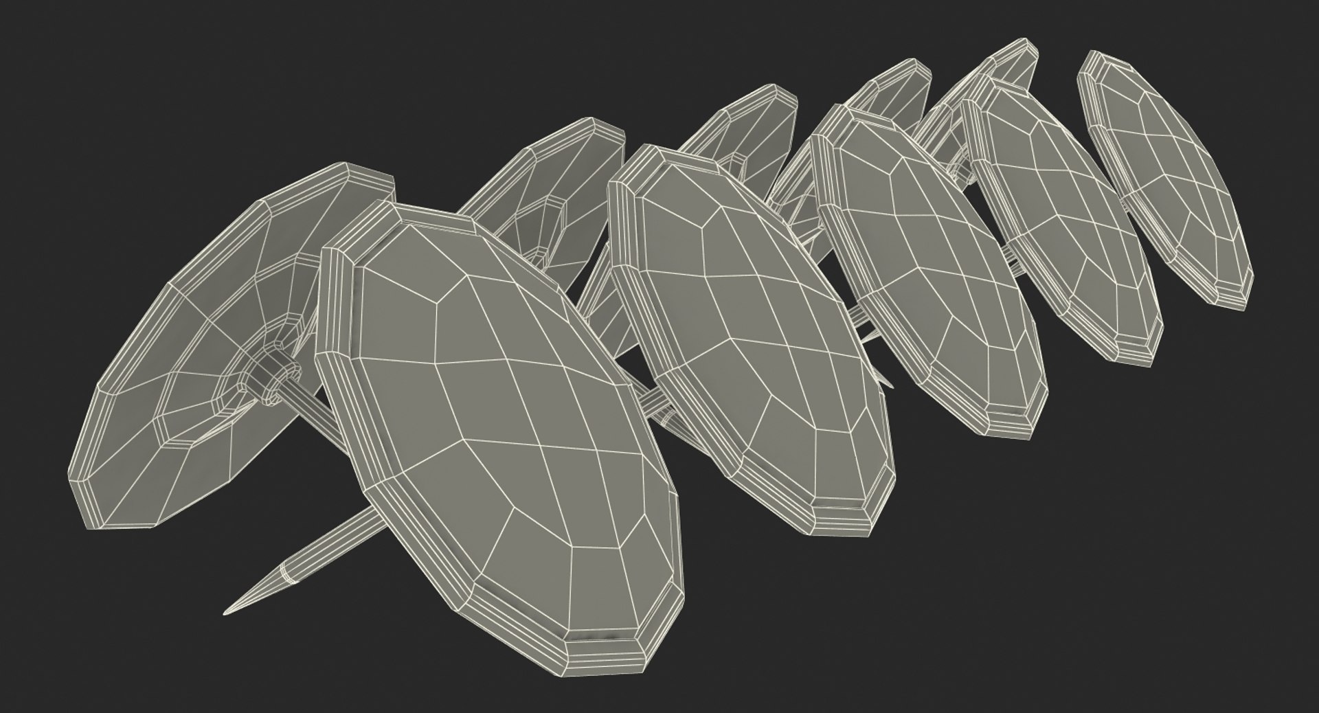 3D smiley face push pins model - TurboSquid 1425558