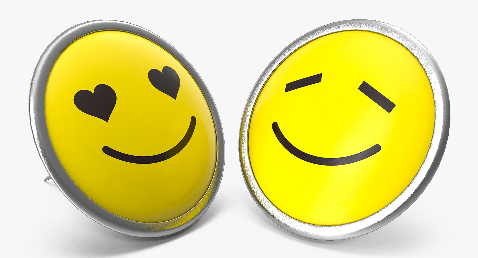 3D Smiley Face Push Pins Model - TurboSquid 1425558