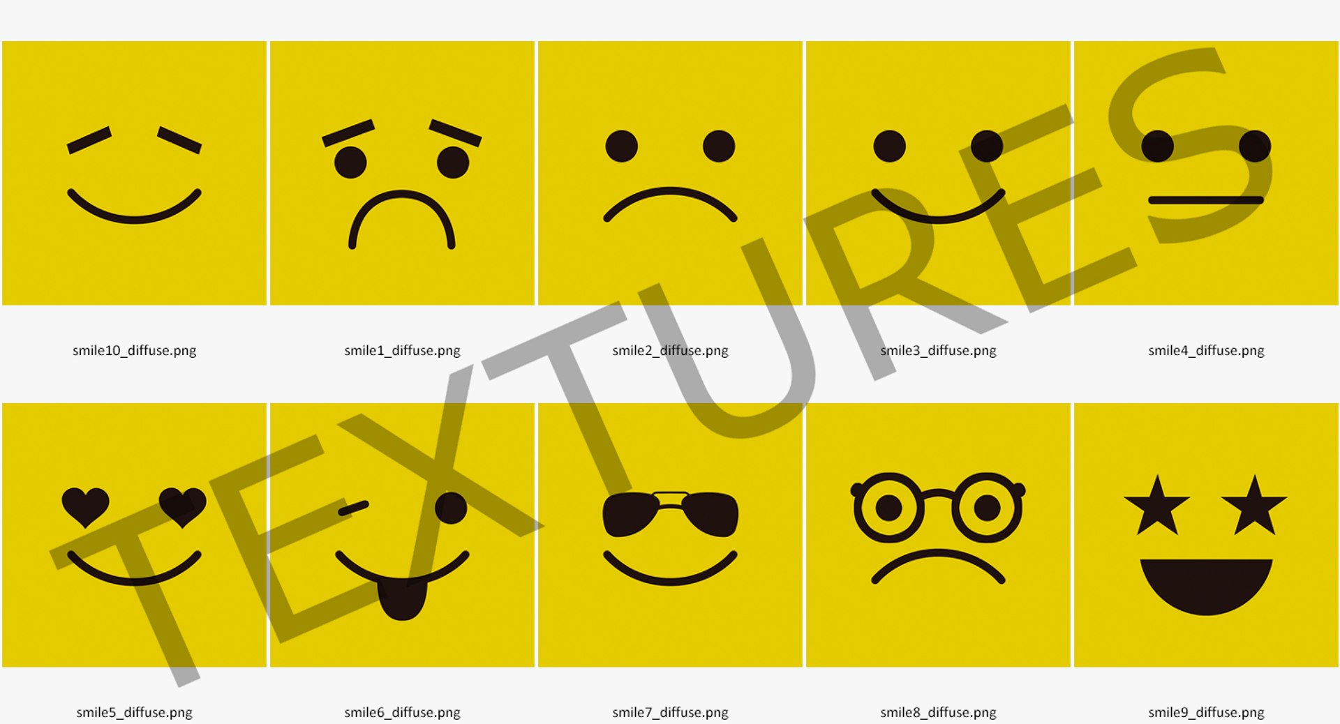 3D smiley face push pins model - TurboSquid 1425558