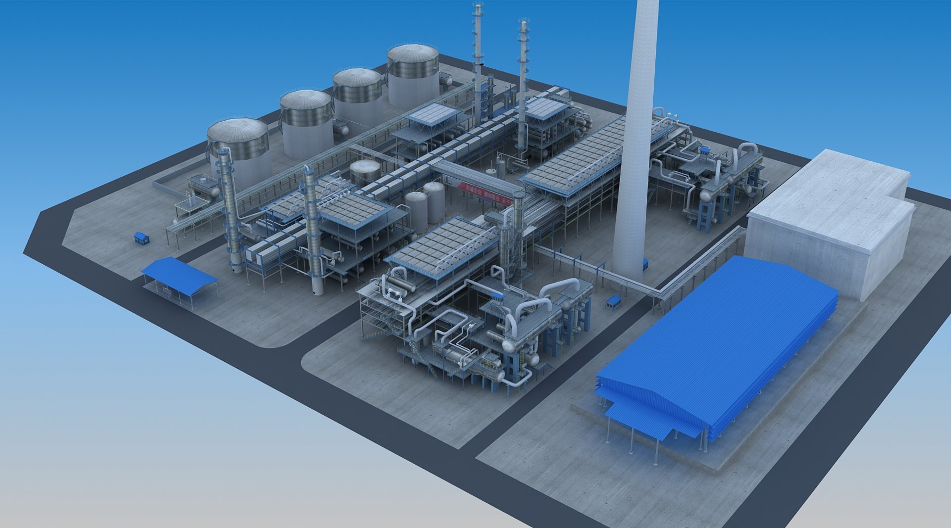 3D Refinery Industry Refining Model - TurboSquid 1279194