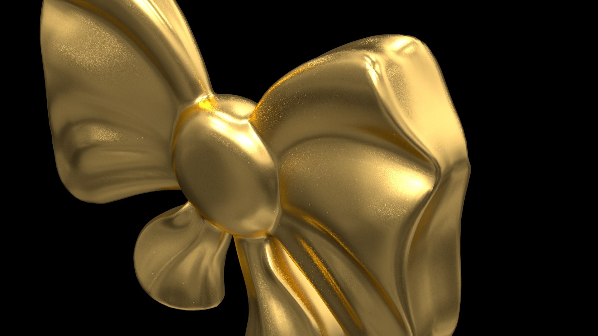 3D Plaster Decorative Bow DS511 - TurboSquid 2365458