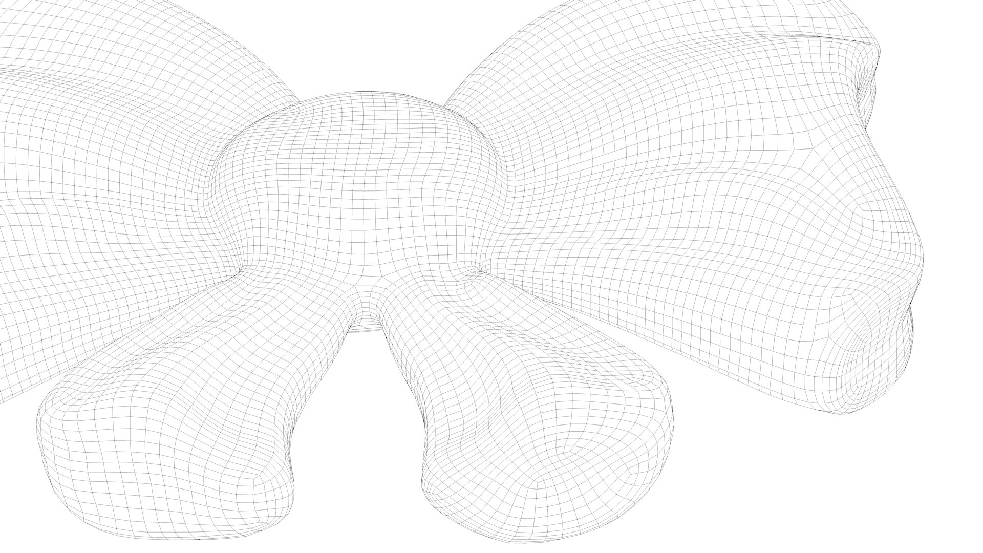 3D Plaster Decorative Bow DS511 - TurboSquid 2365458