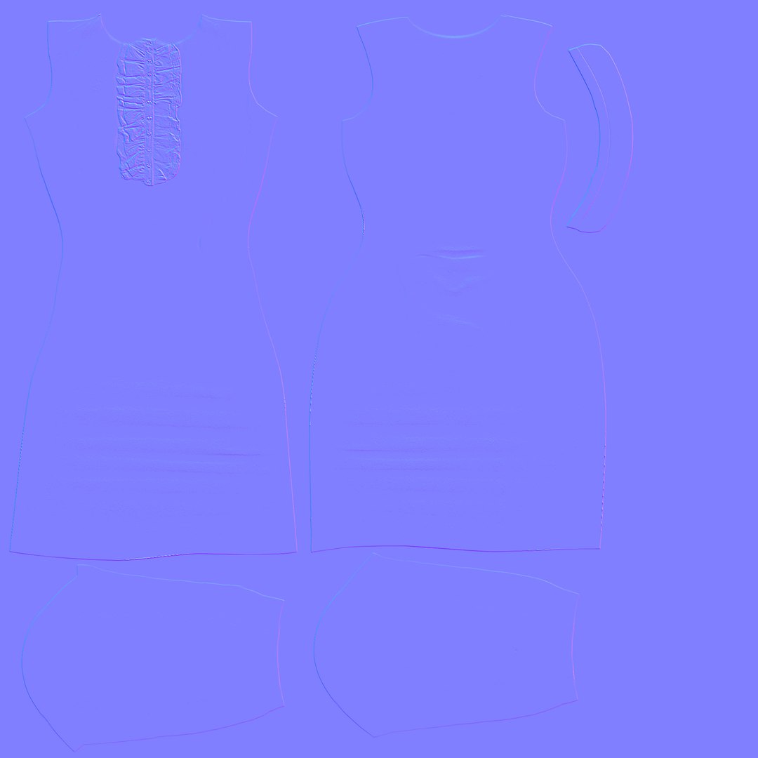 3D Lace Trim Dress Model - TurboSquid 1793683