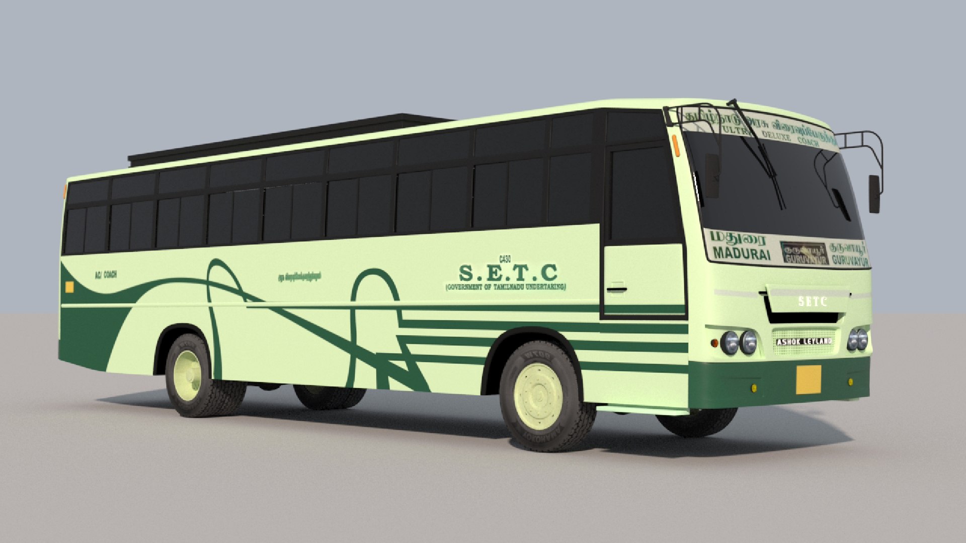 Bus SETC 3D Model - TurboSquid 2326887