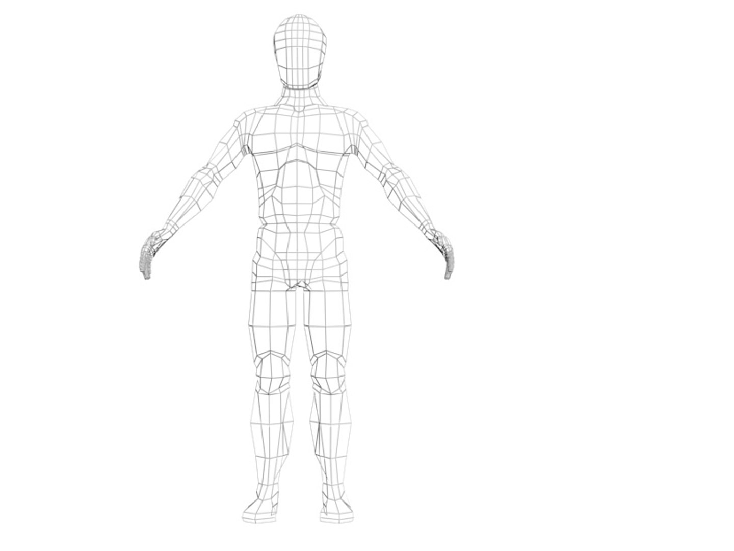 Simple Character Body Reference 3d Max