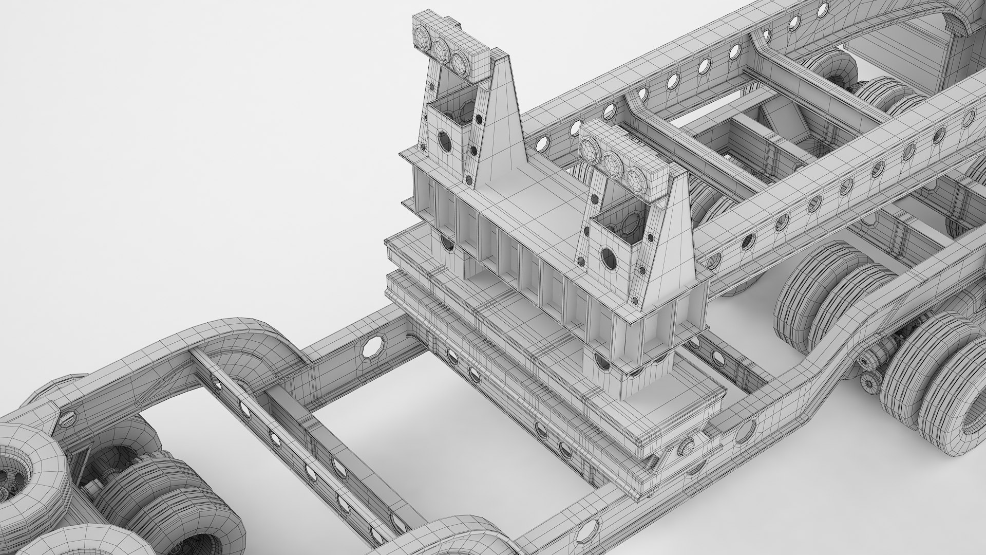 3D model Transformer Superload Trailer 02 - TurboSquid 2000250