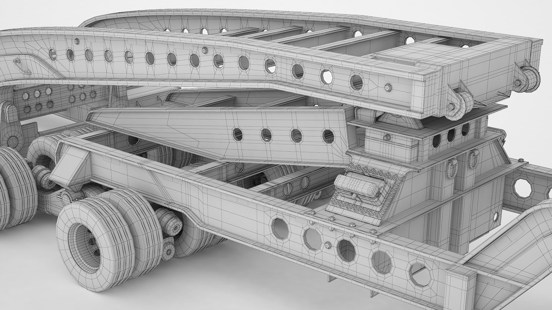 3D model Transformer Superload Trailer 02 - TurboSquid 2000250