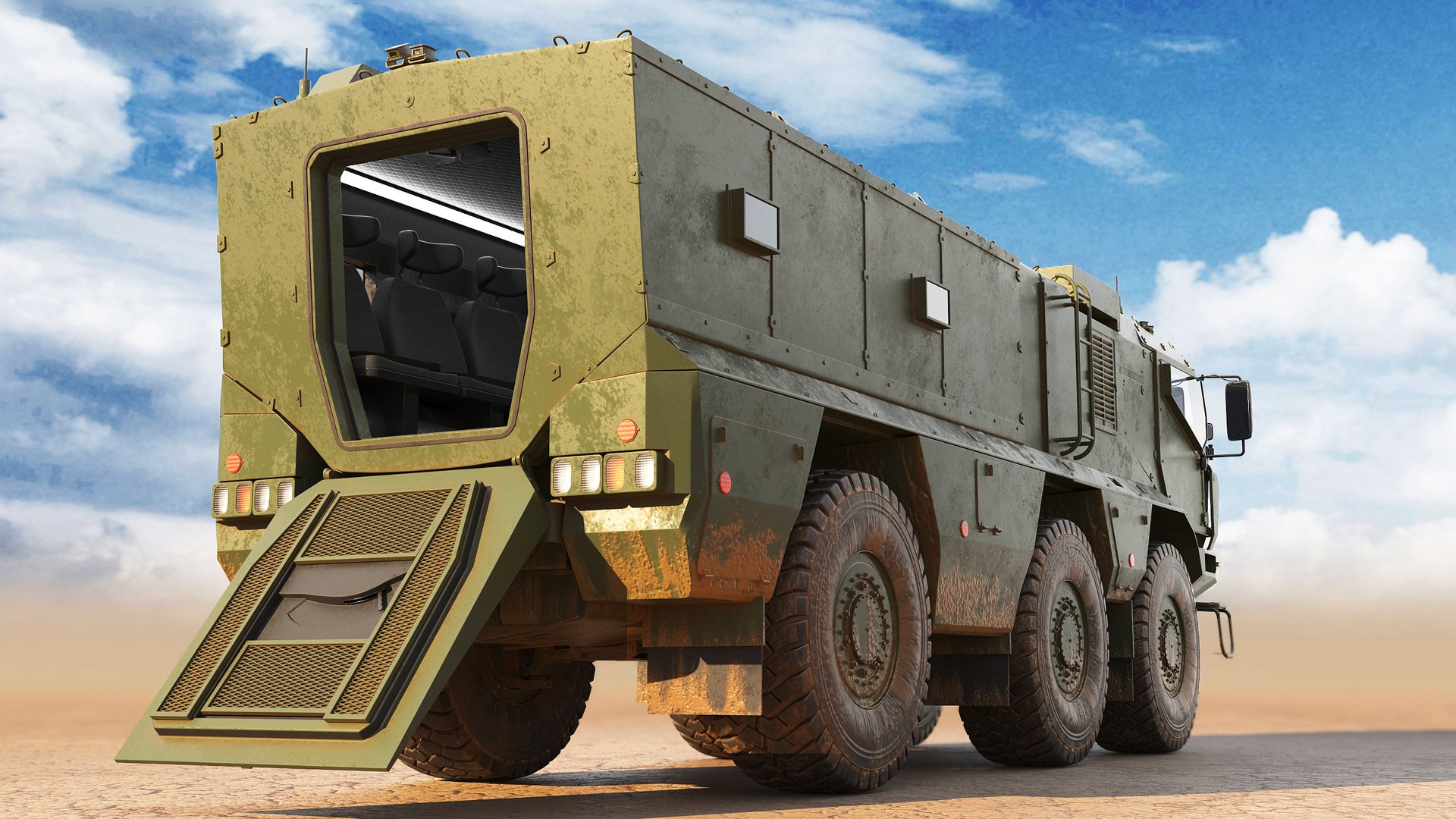 3D Typhoon Kamaz MRAP - TurboSquid 2002140