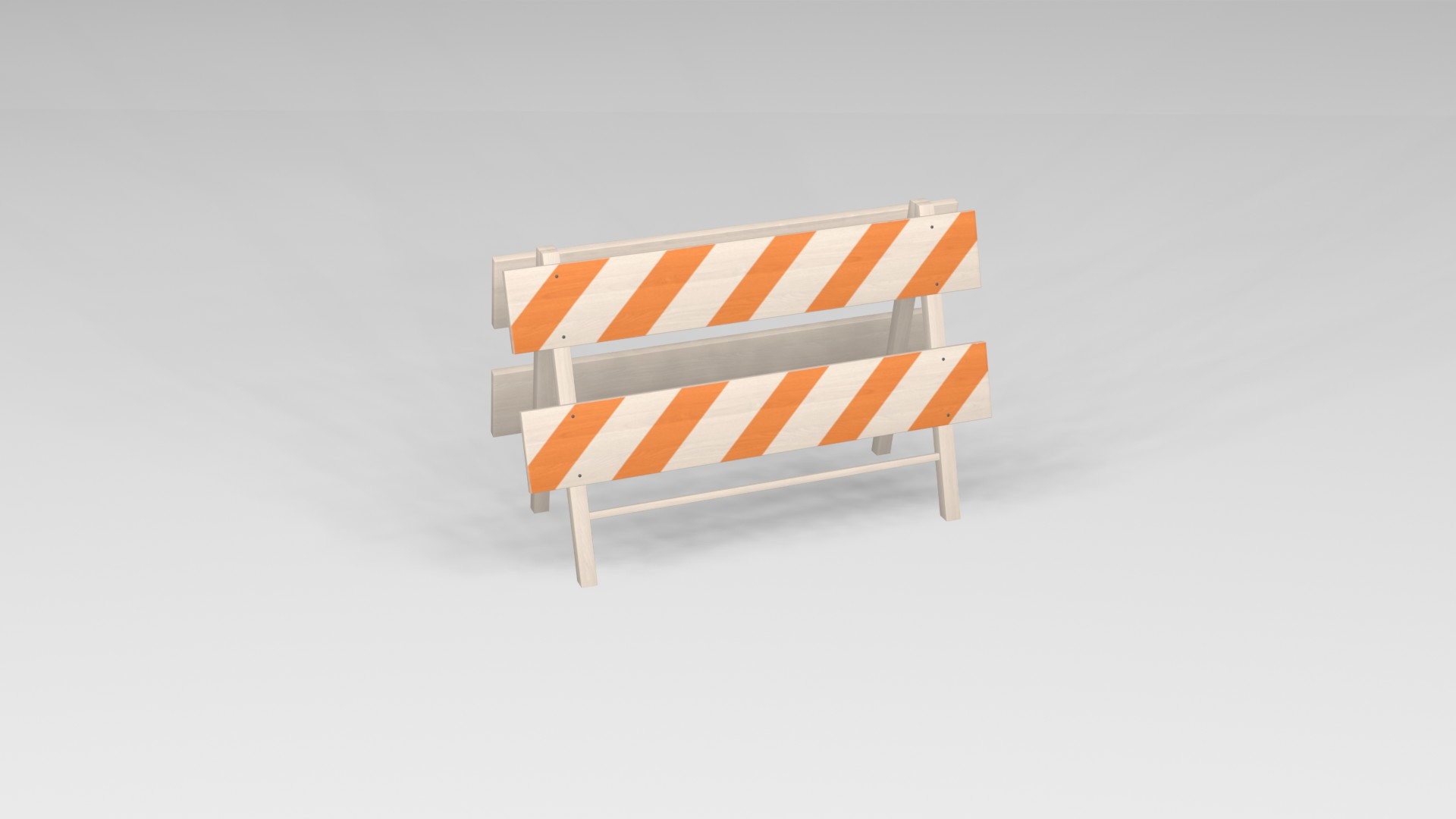 3D Road Wood Barricade 3 - TurboSquid 2152095