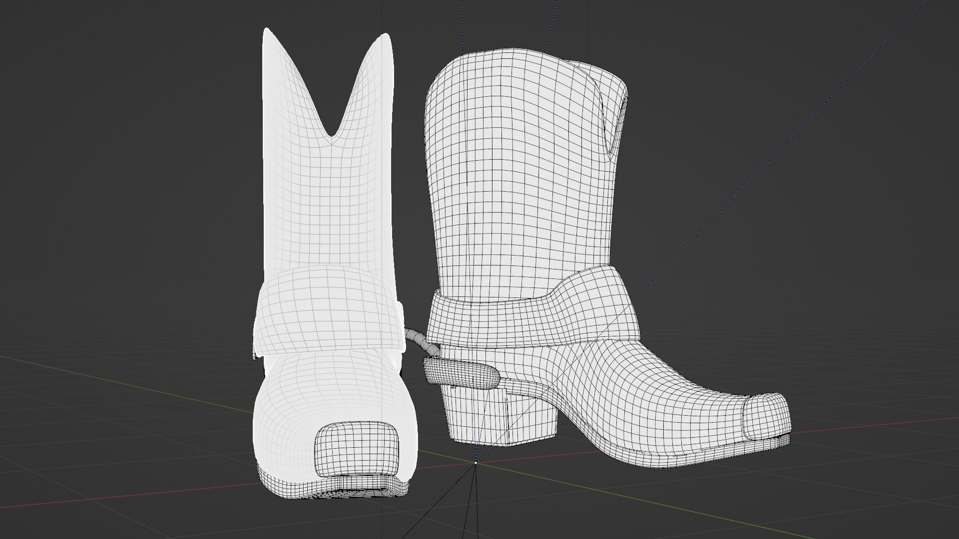 Cowboy Boots Model - TurboSquid 2338062