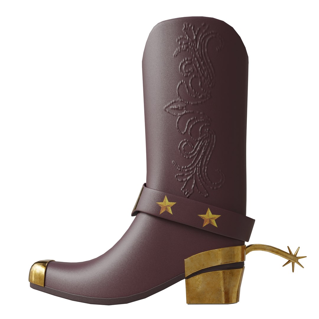 Cowboy Boots Model - TurboSquid 2338062