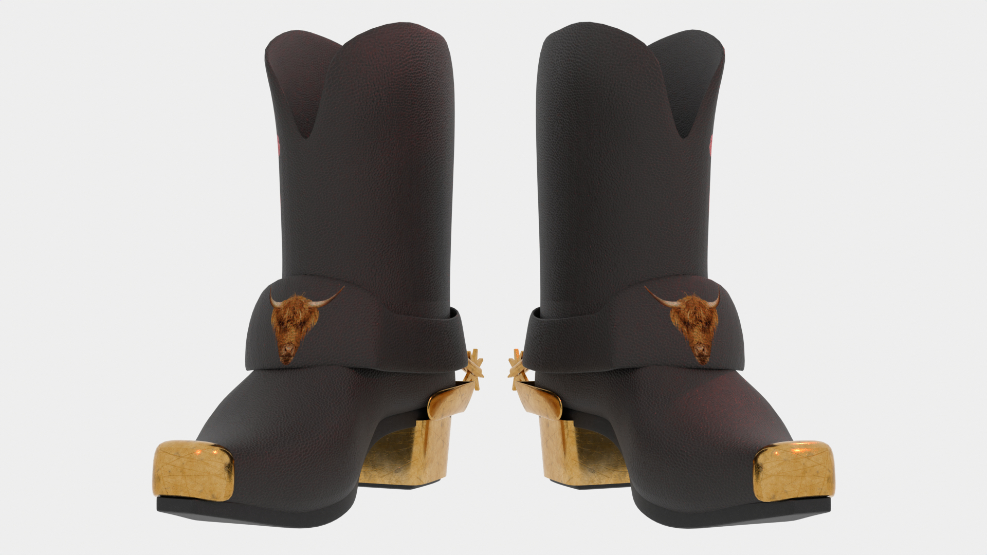 Cowboy Boots Model - TurboSquid 2338062