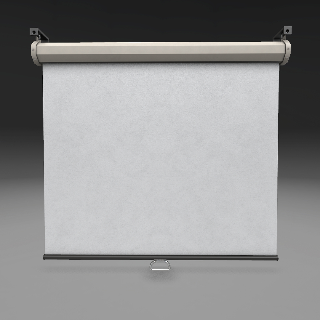 real-time projector screen 3d model