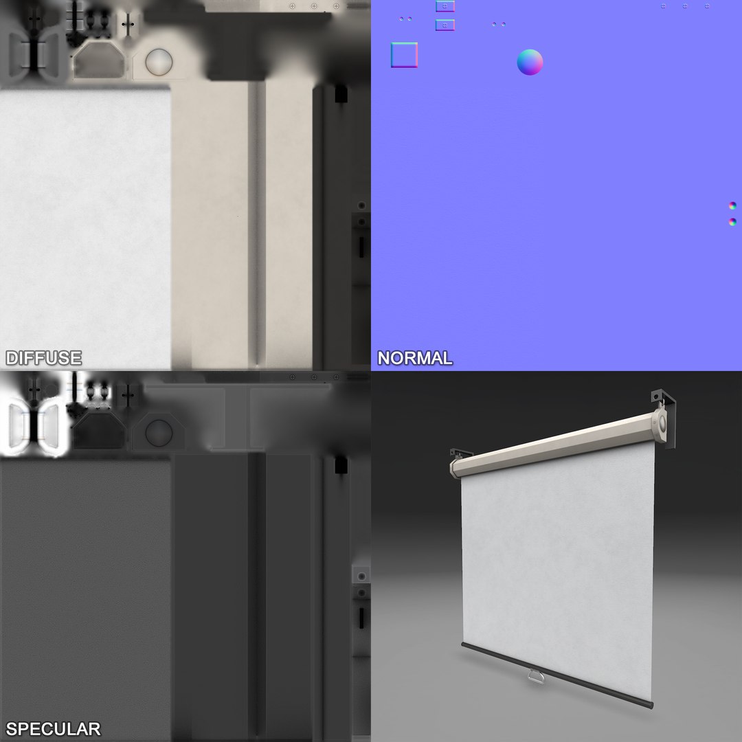 Real-time Projector Screen 3d Model