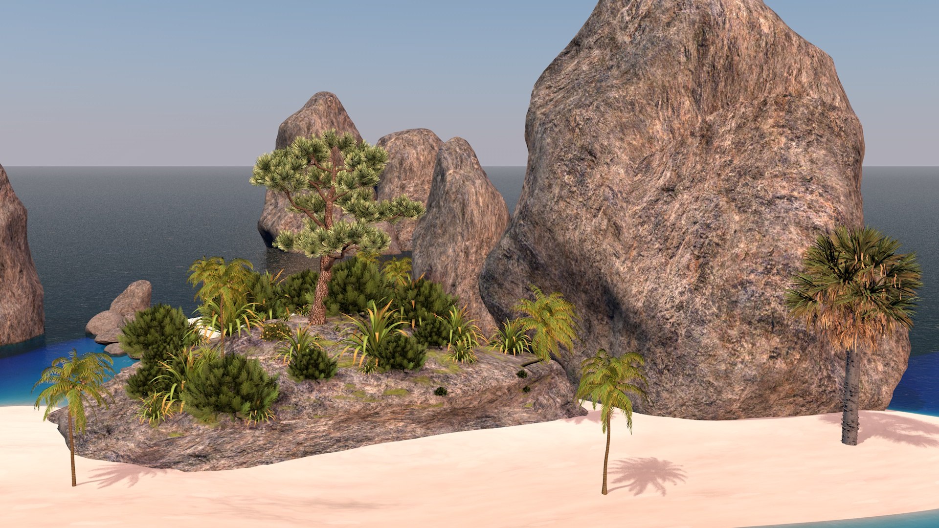 3D Rocky Island - TurboSquid 2076603