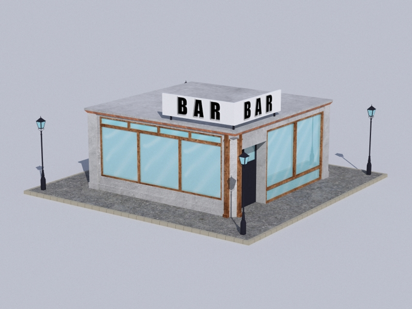 3d Bar Level 2 Model