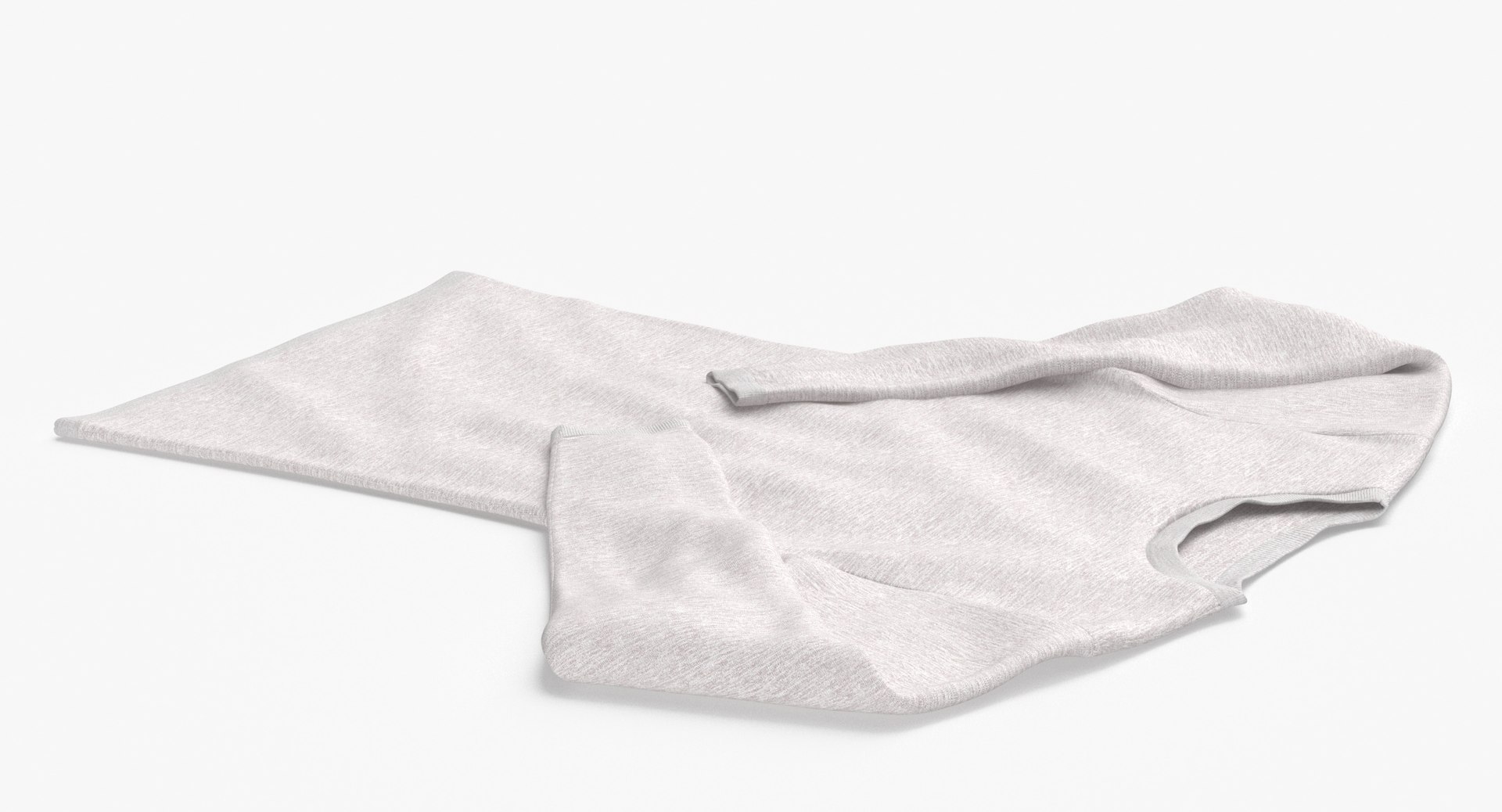 3D Long Sleeve Flat Female Crew Neck Pose 04 White Blank And Branded ...