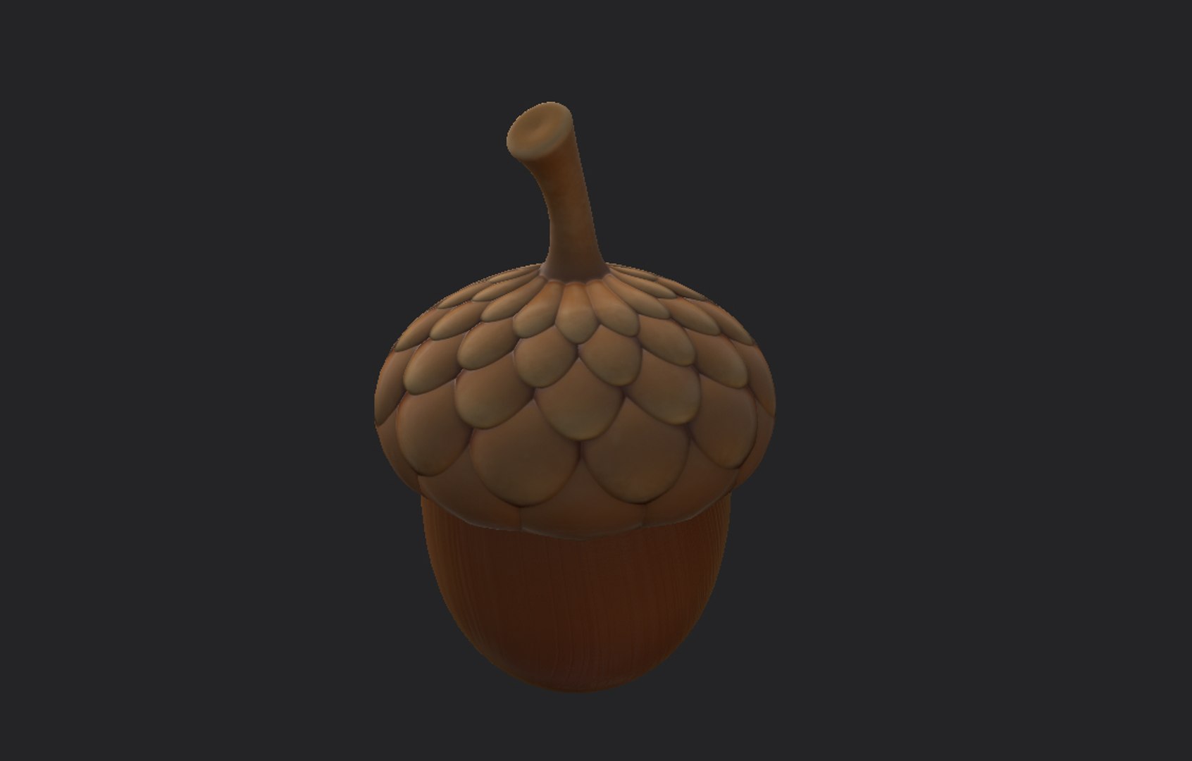 Acorn Cartoon 3D - TurboSquid 1457800