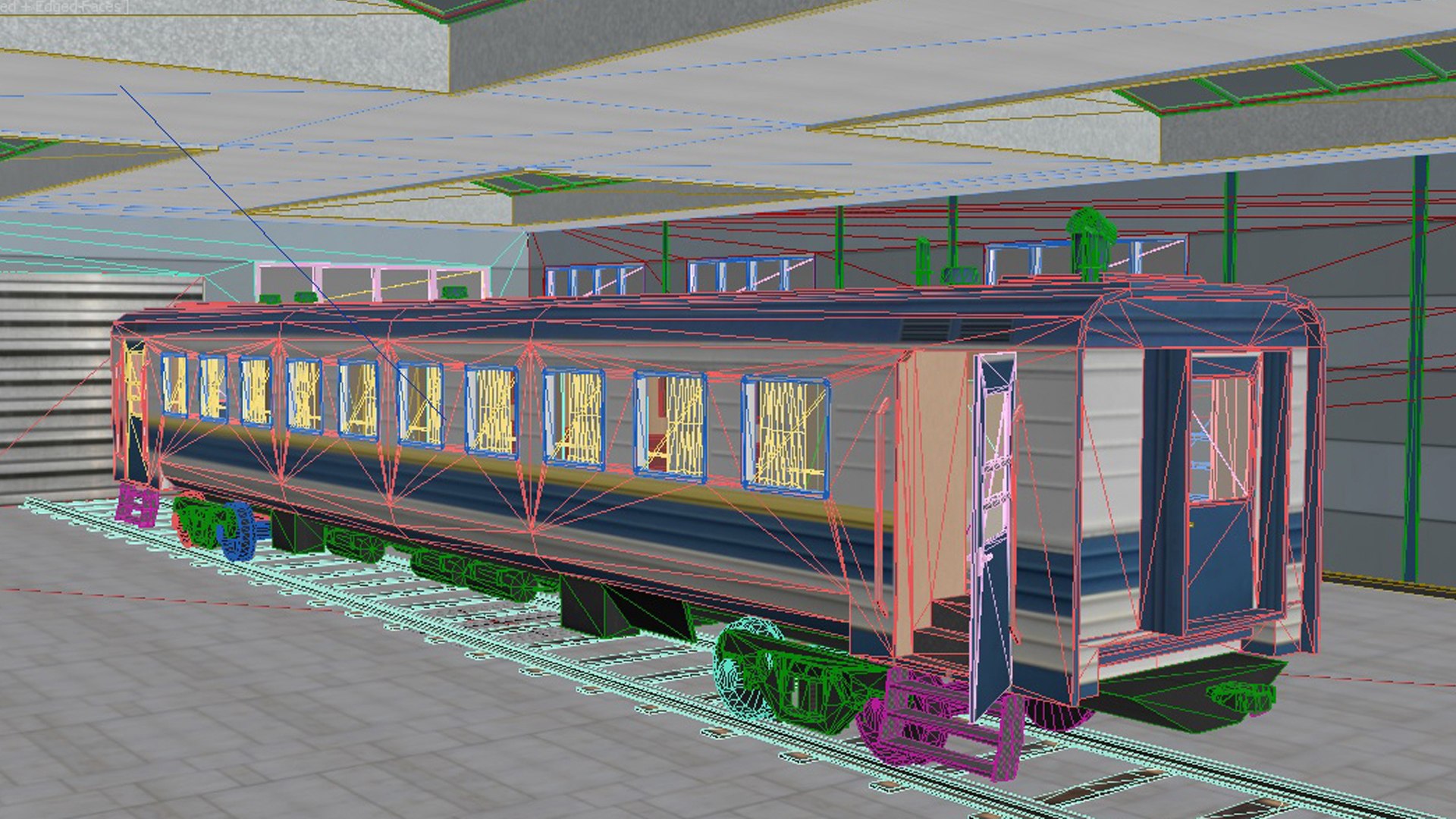 Passenger Train 3D Model - TurboSquid 2394920