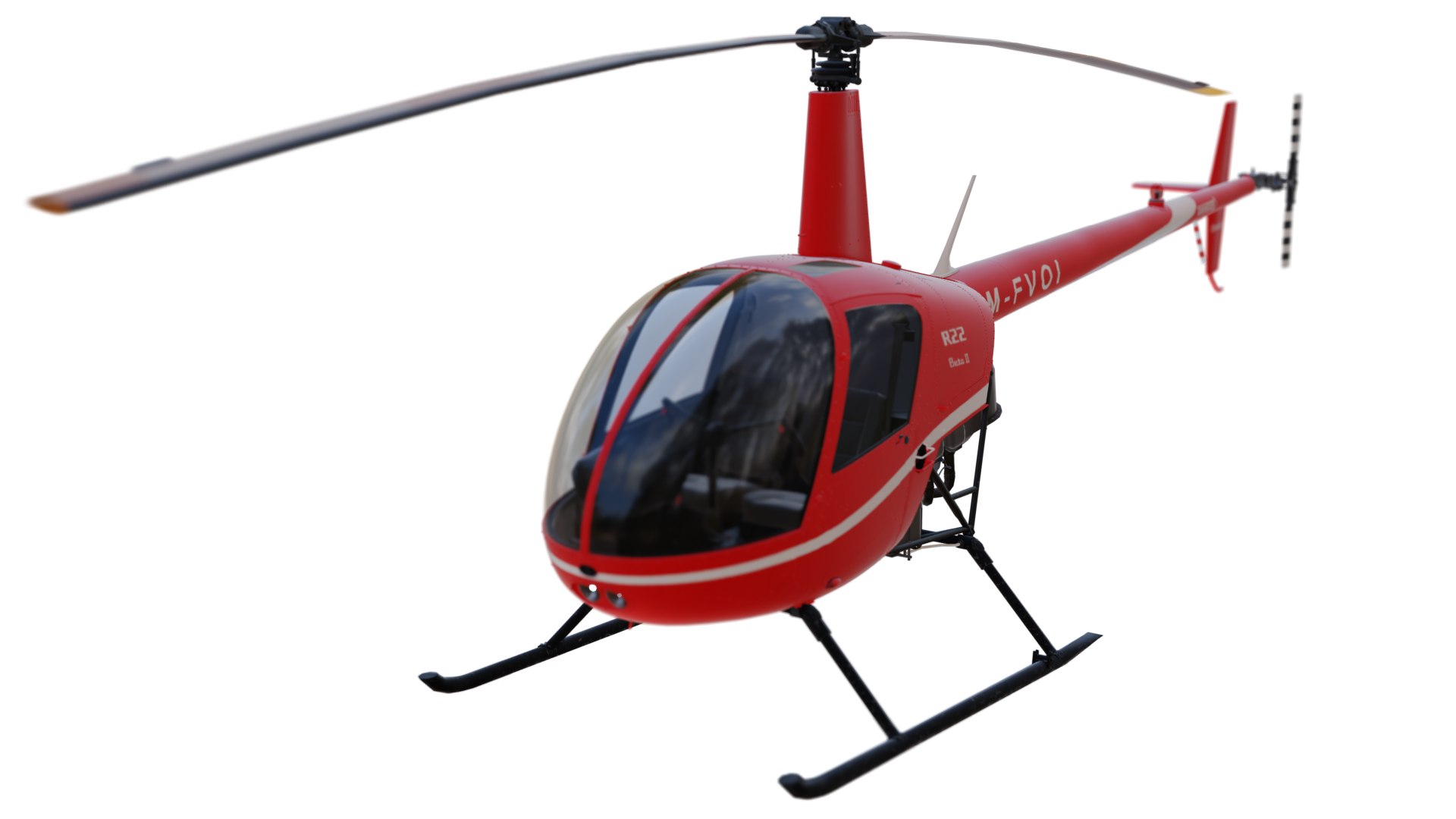 3D Robinson R22 Helicopter Model - TurboSquid 2236620