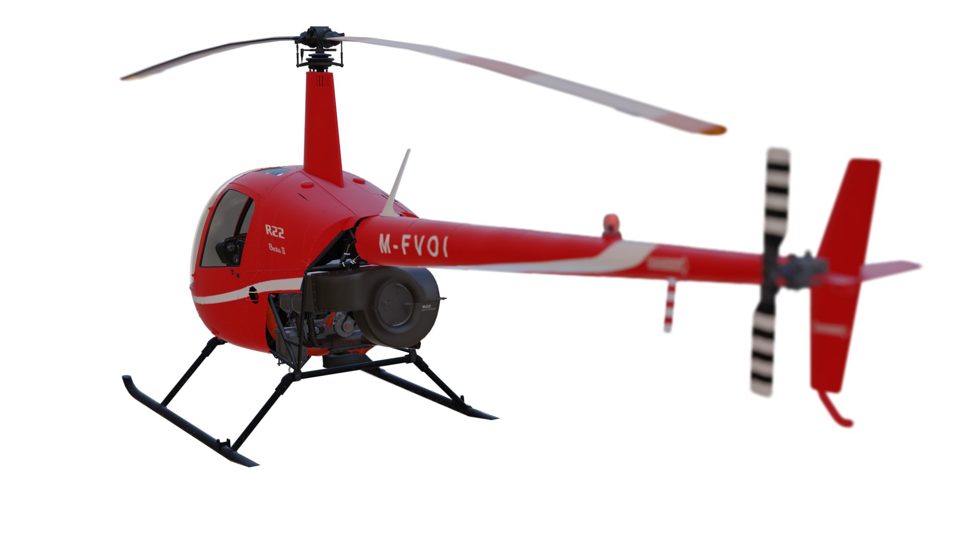 3D Robinson R22 Helicopter Model - TurboSquid 2236620