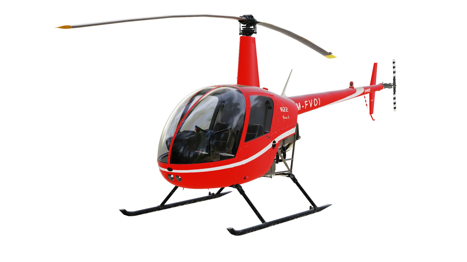 3D Robinson R22 Helicopter Model - TurboSquid 2236620