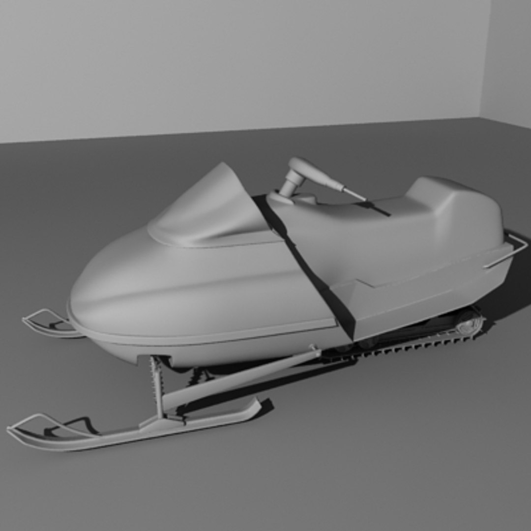 Ski Mobile 3d Model