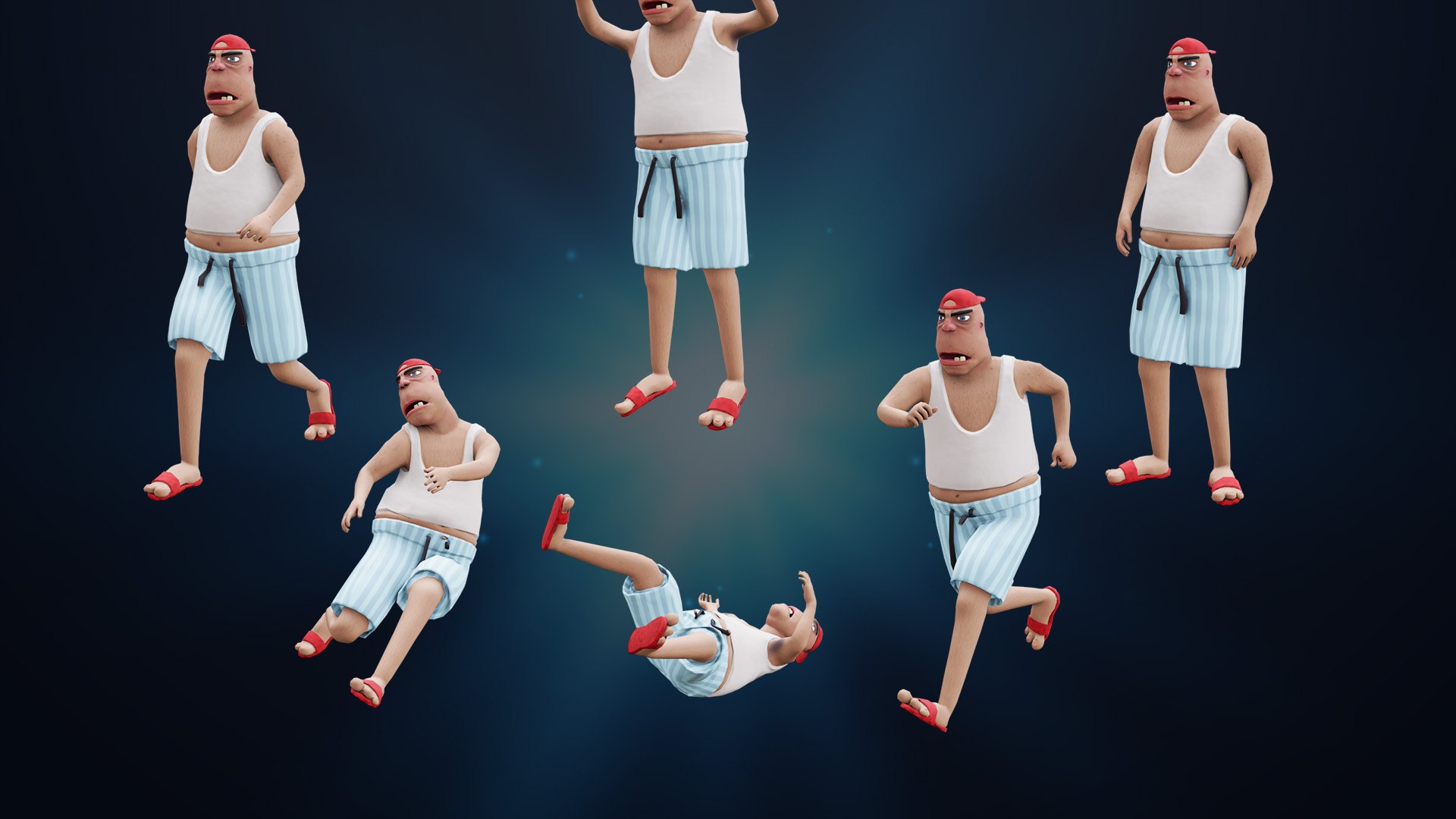 3D Model Doug - Rigged Animated Looney Character Low-poly - TurboSquid ...