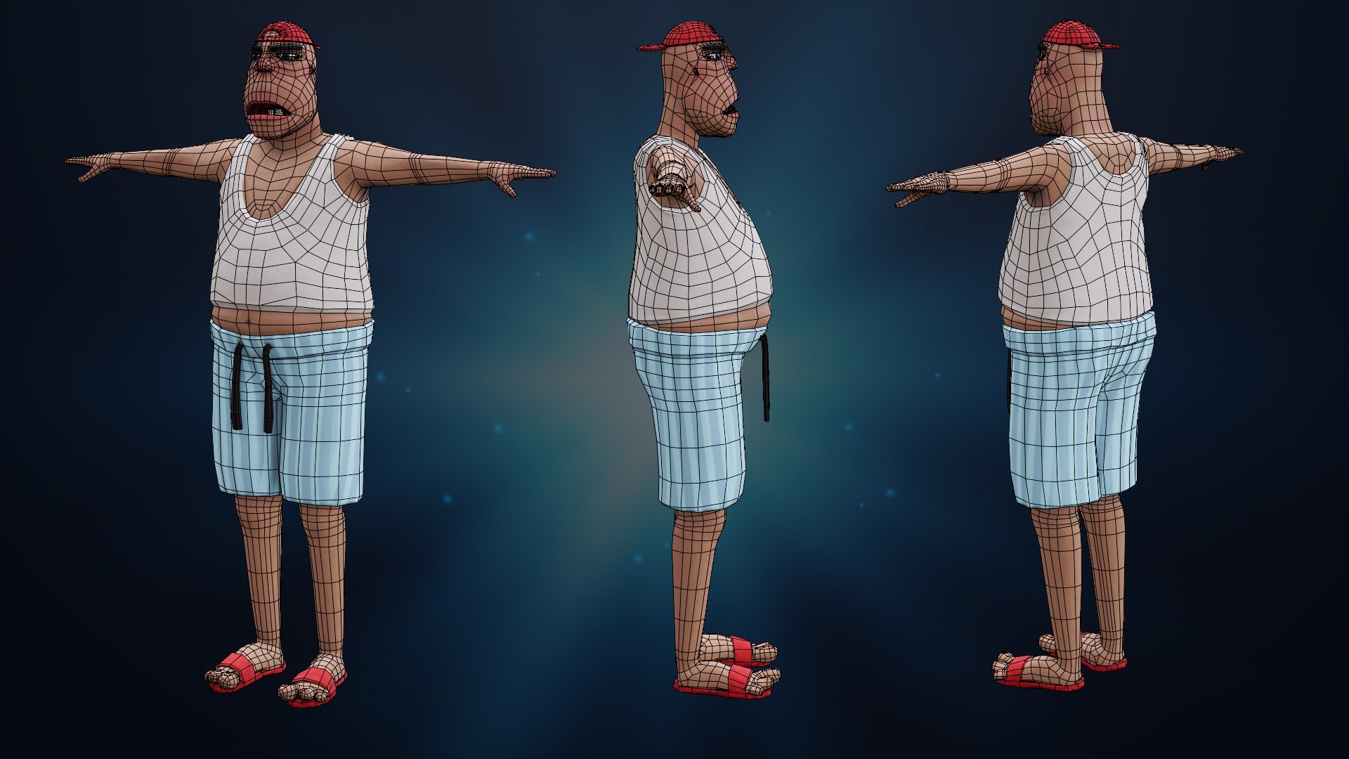 3D Model Doug - Rigged Animated Looney Character Low-poly - TurboSquid ...