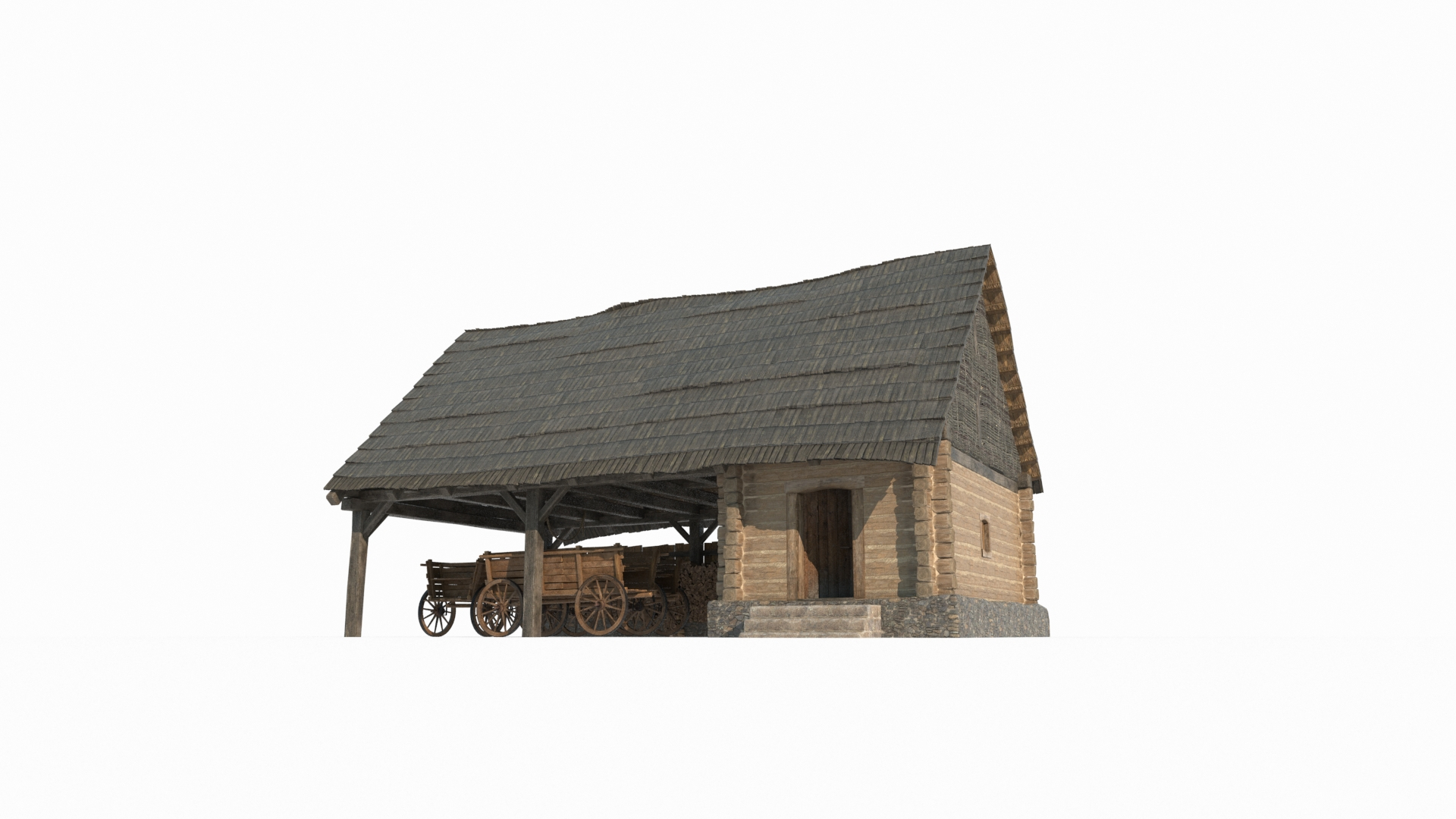 3D Medieval Architectural Storage Room - TurboSquid 2388575