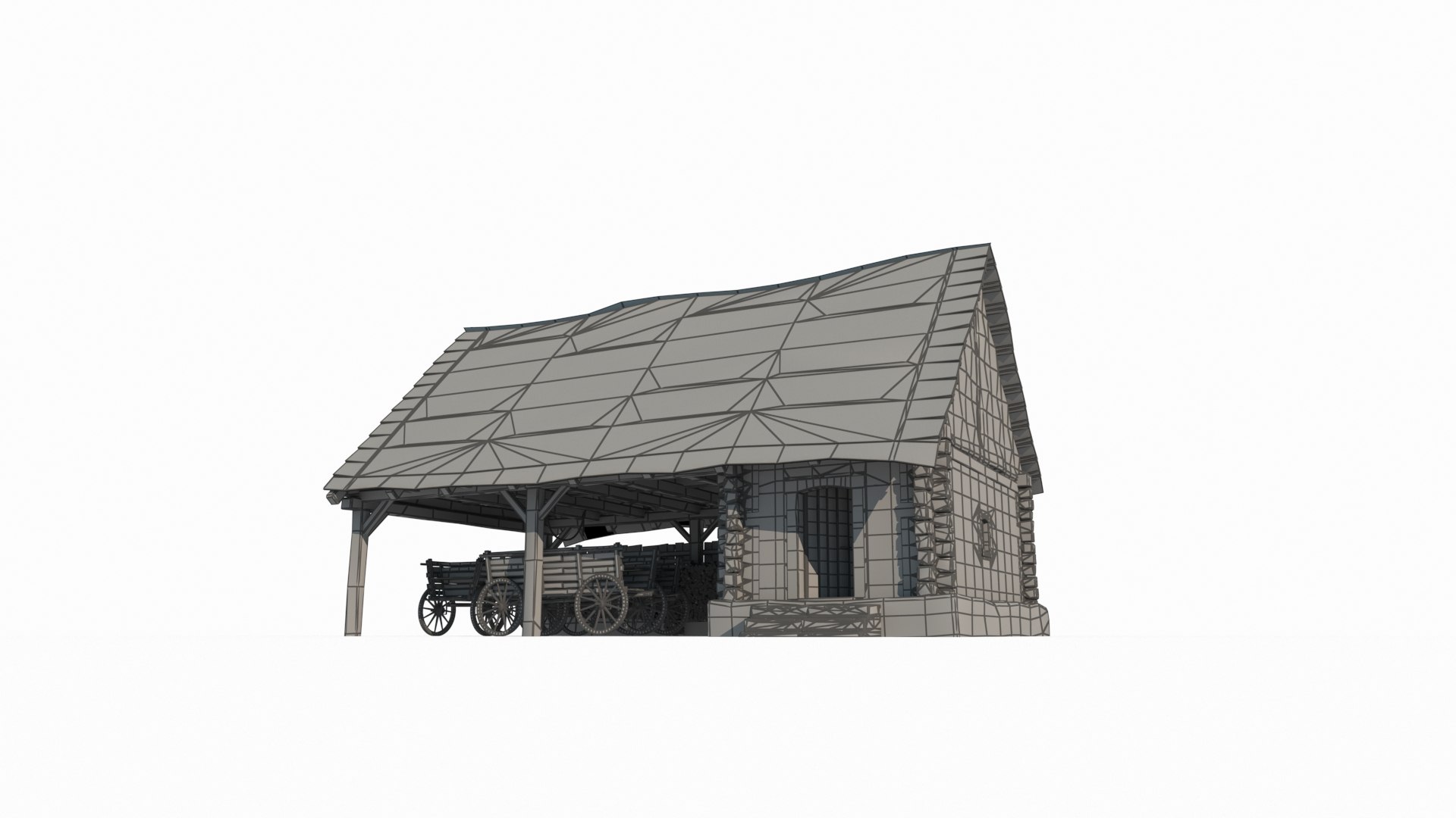3D Medieval Architectural Storage Room - TurboSquid 2388575
