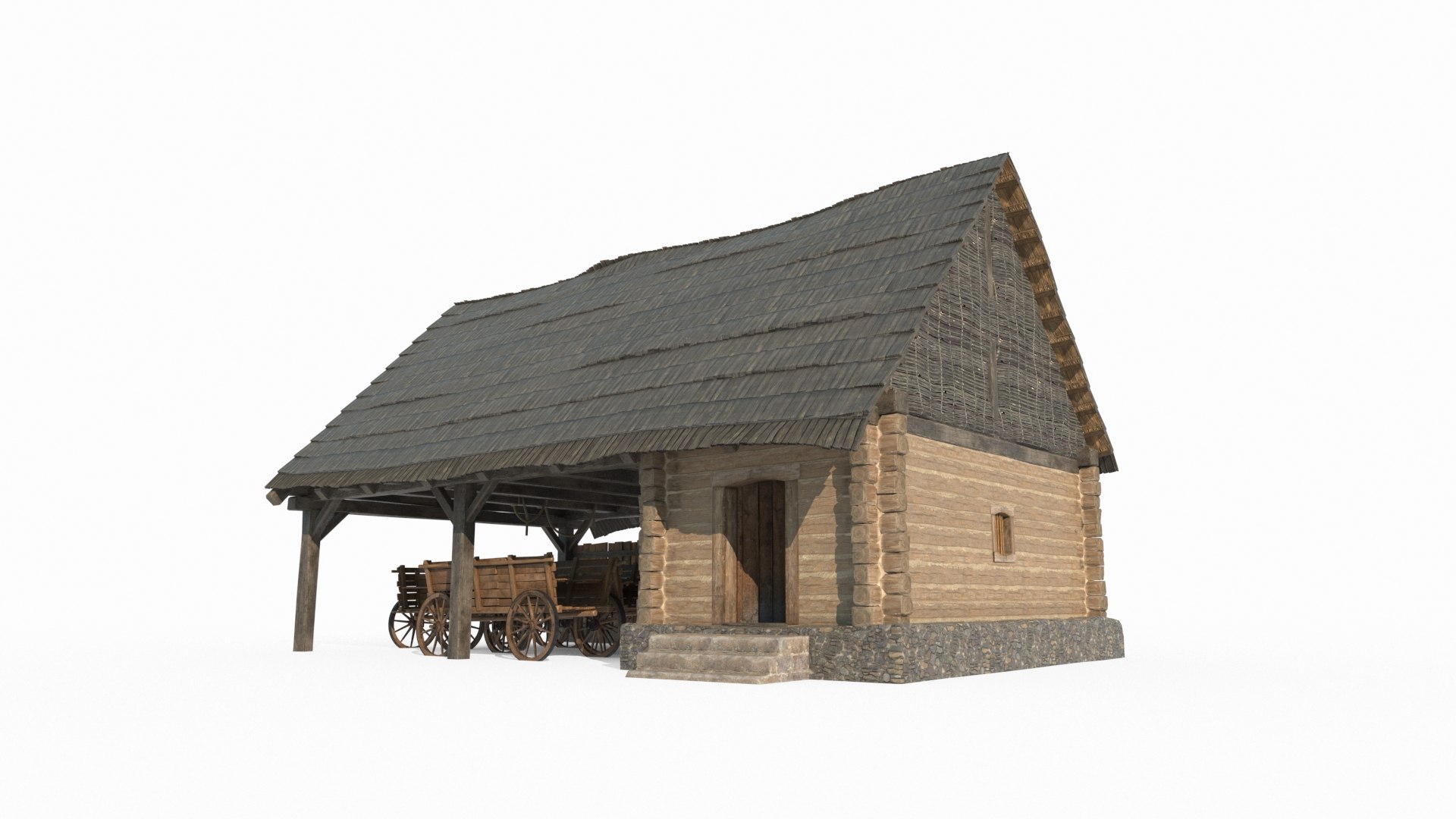 3D Medieval Architectural Storage Room - TurboSquid 2388575