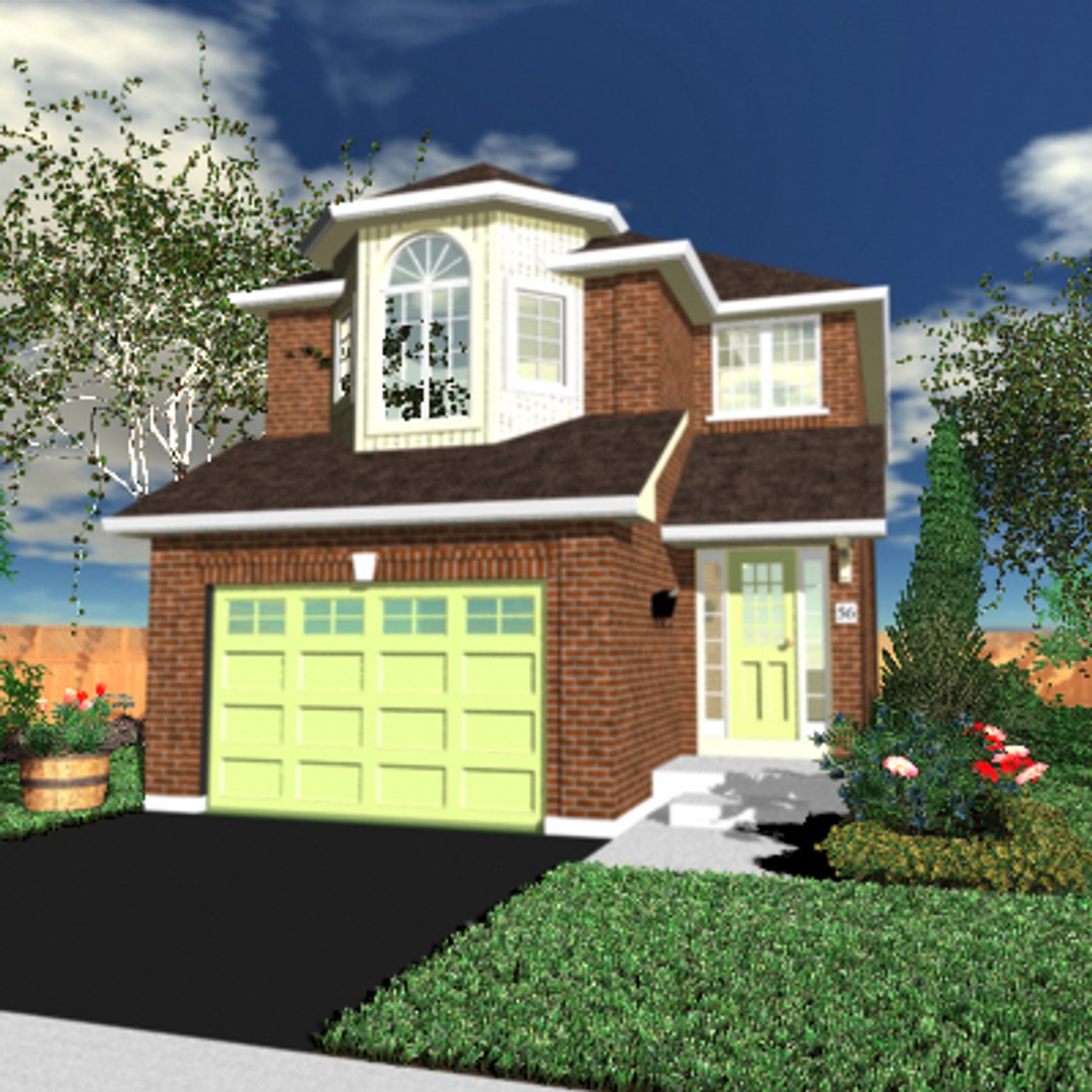 3d House Sky Model