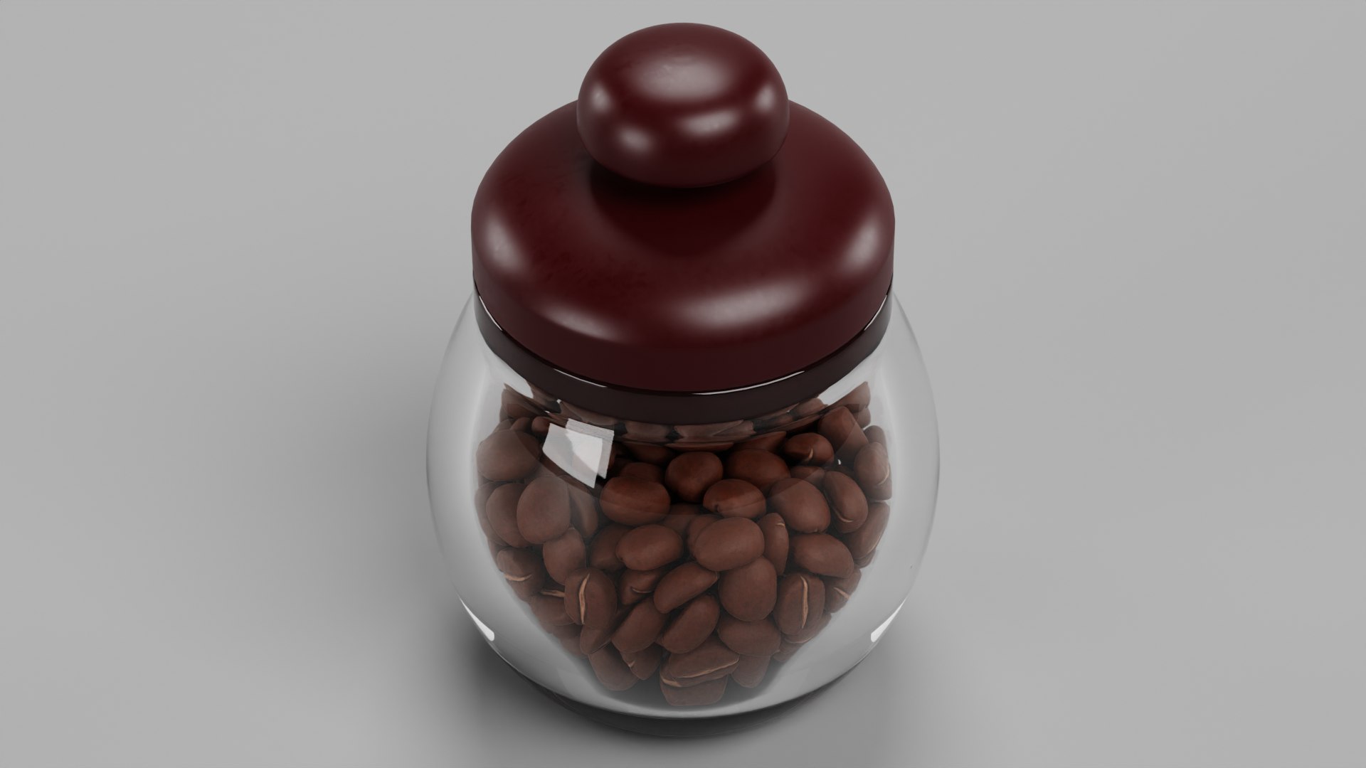 3D Model Coffee Beans In Jar - TurboSquid 1936856