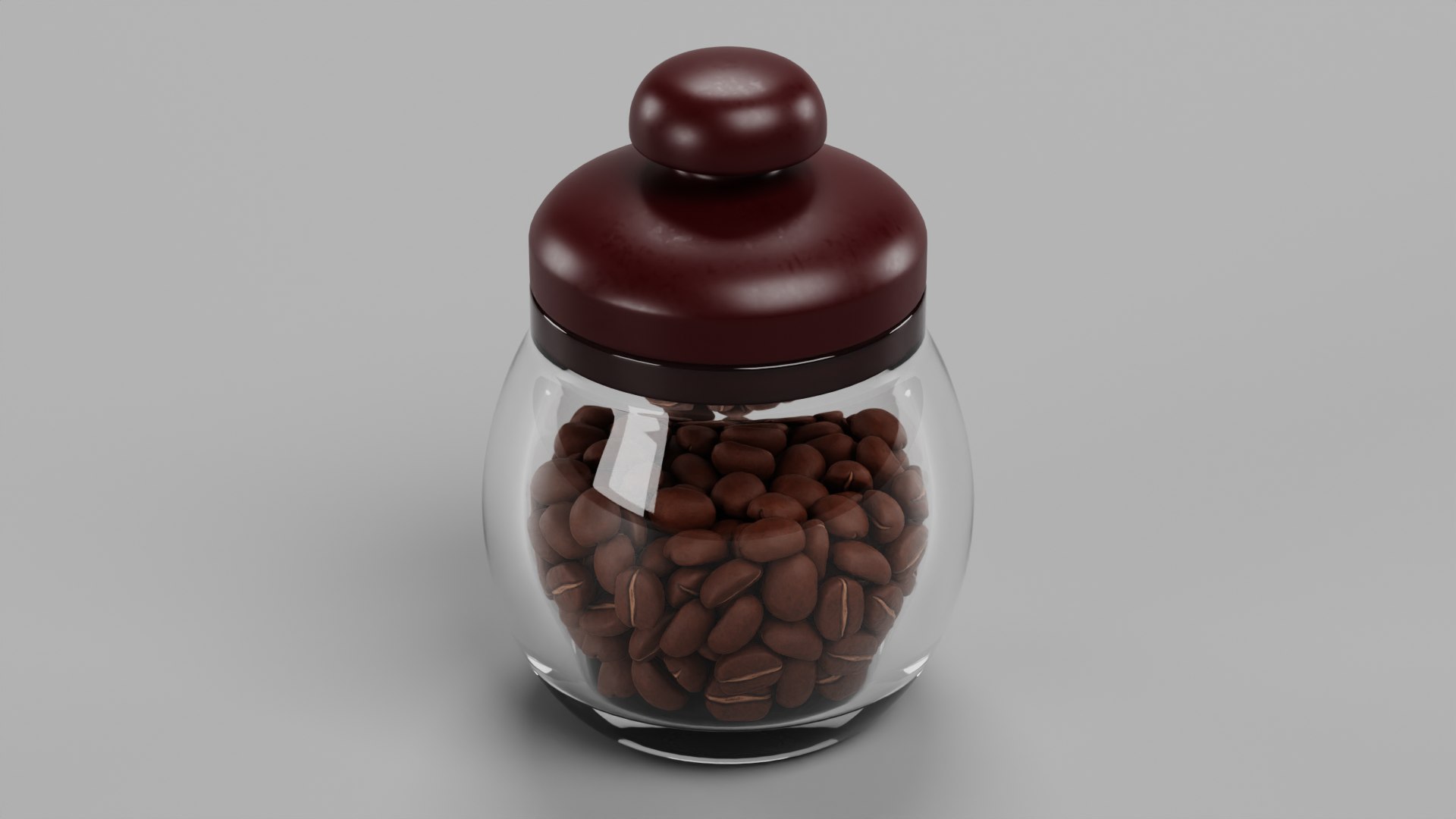 3D Model Coffee Beans In Jar - TurboSquid 1936856