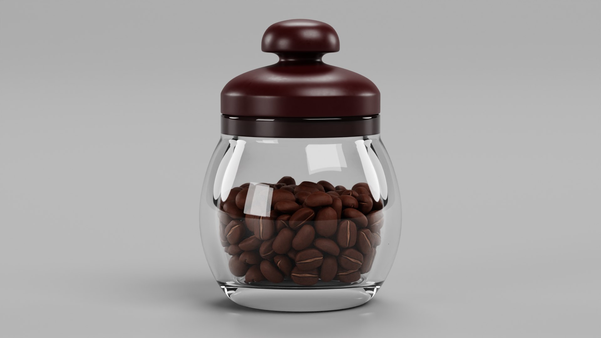 3D Model Coffee Beans In Jar - TurboSquid 1936856