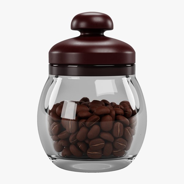 3D model Coffee Beans in Jar - TurboSquid 1936856