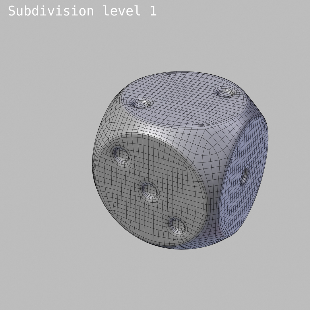 free plastic dice 3d model