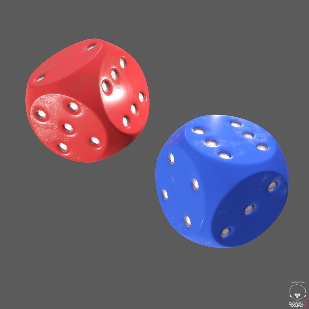 Free Plastic Dice 3d Model