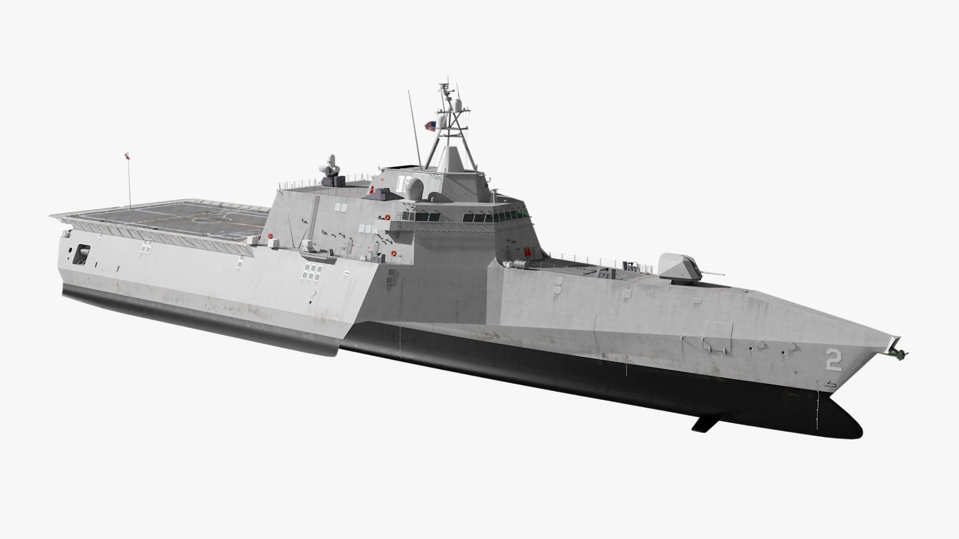 Combat Naval Ship USS Independence LCS-2 Rigged 3D Model - TurboSquid ...