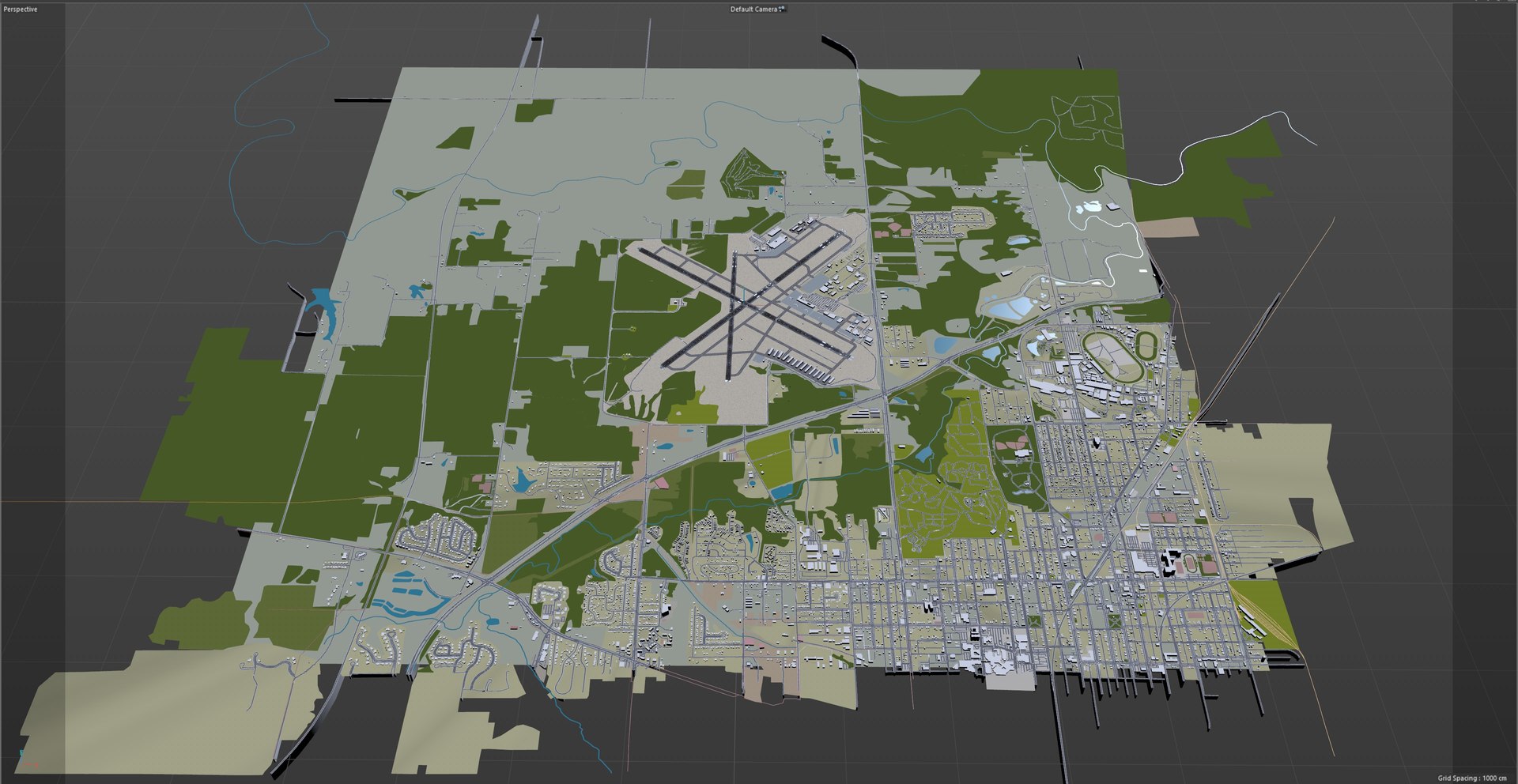 3D Model Abraham Lincoln Capital Airport Springfield - TurboSquid 2051737