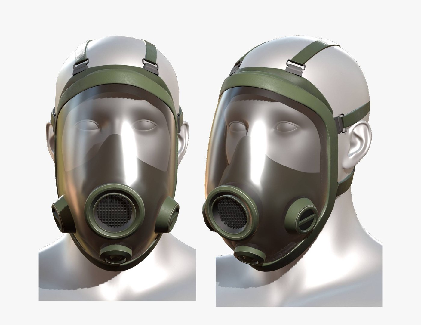 Gas Mask Model - TurboSquid 1565393