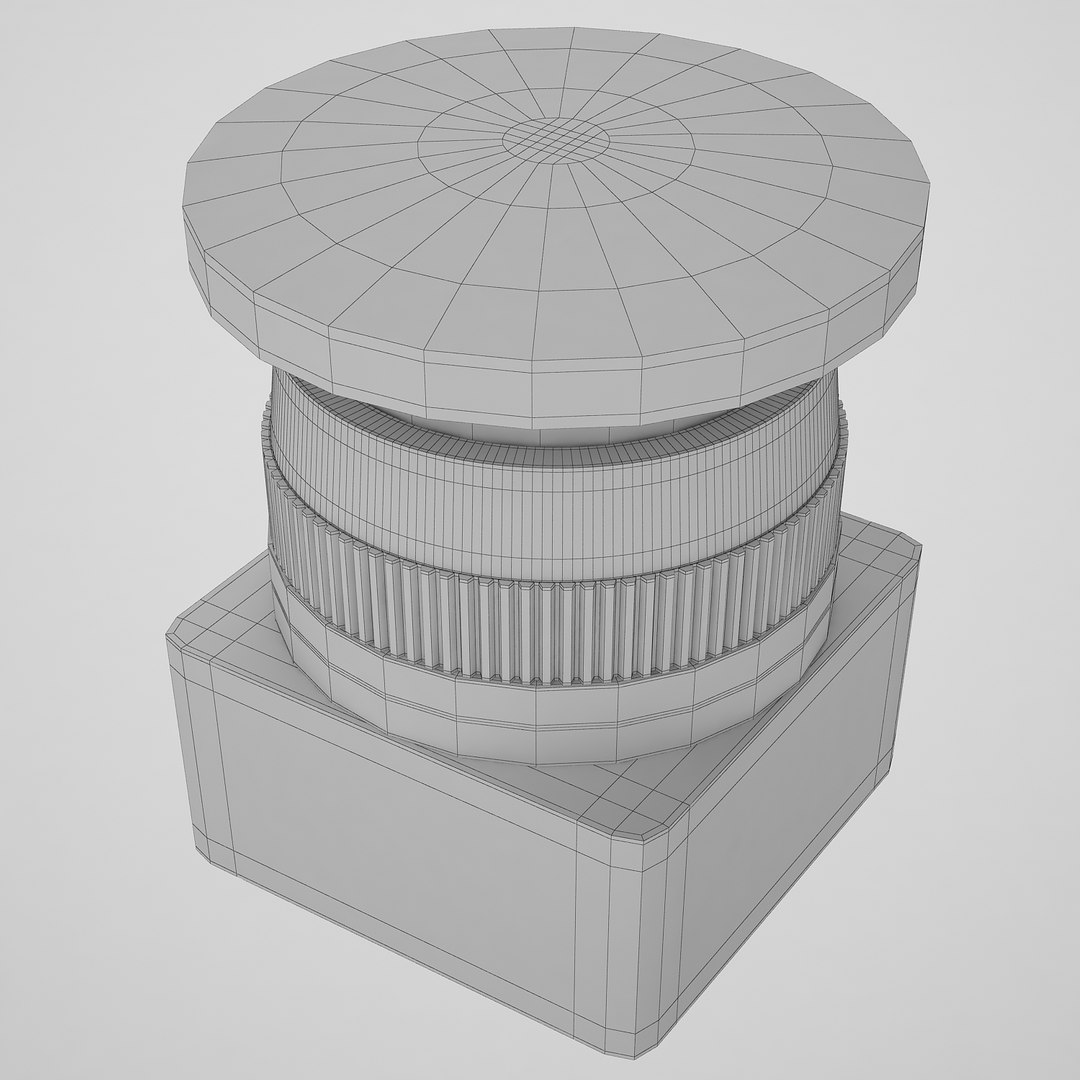 Industrial button 3D model - TurboSquid 1261394