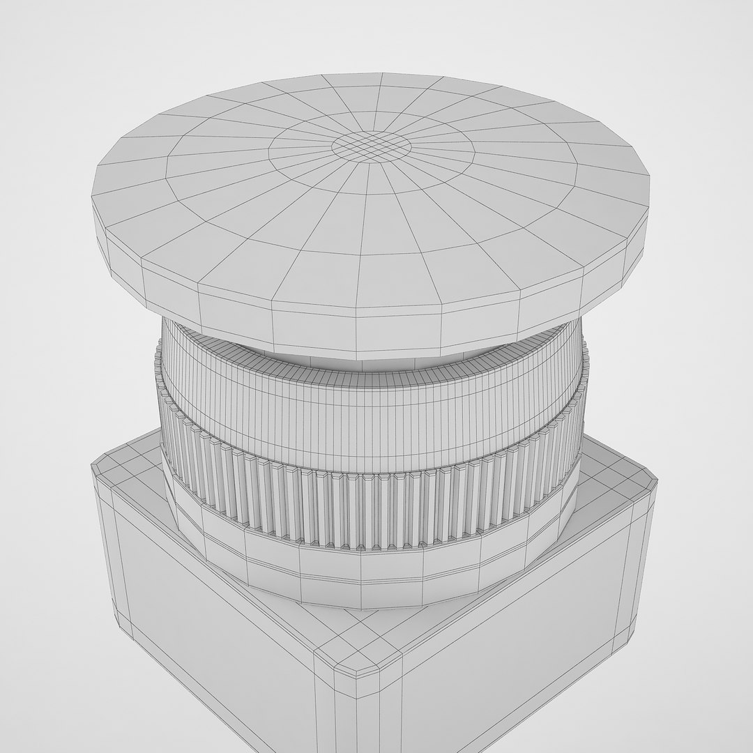 Industrial button 3D model - TurboSquid 1261394